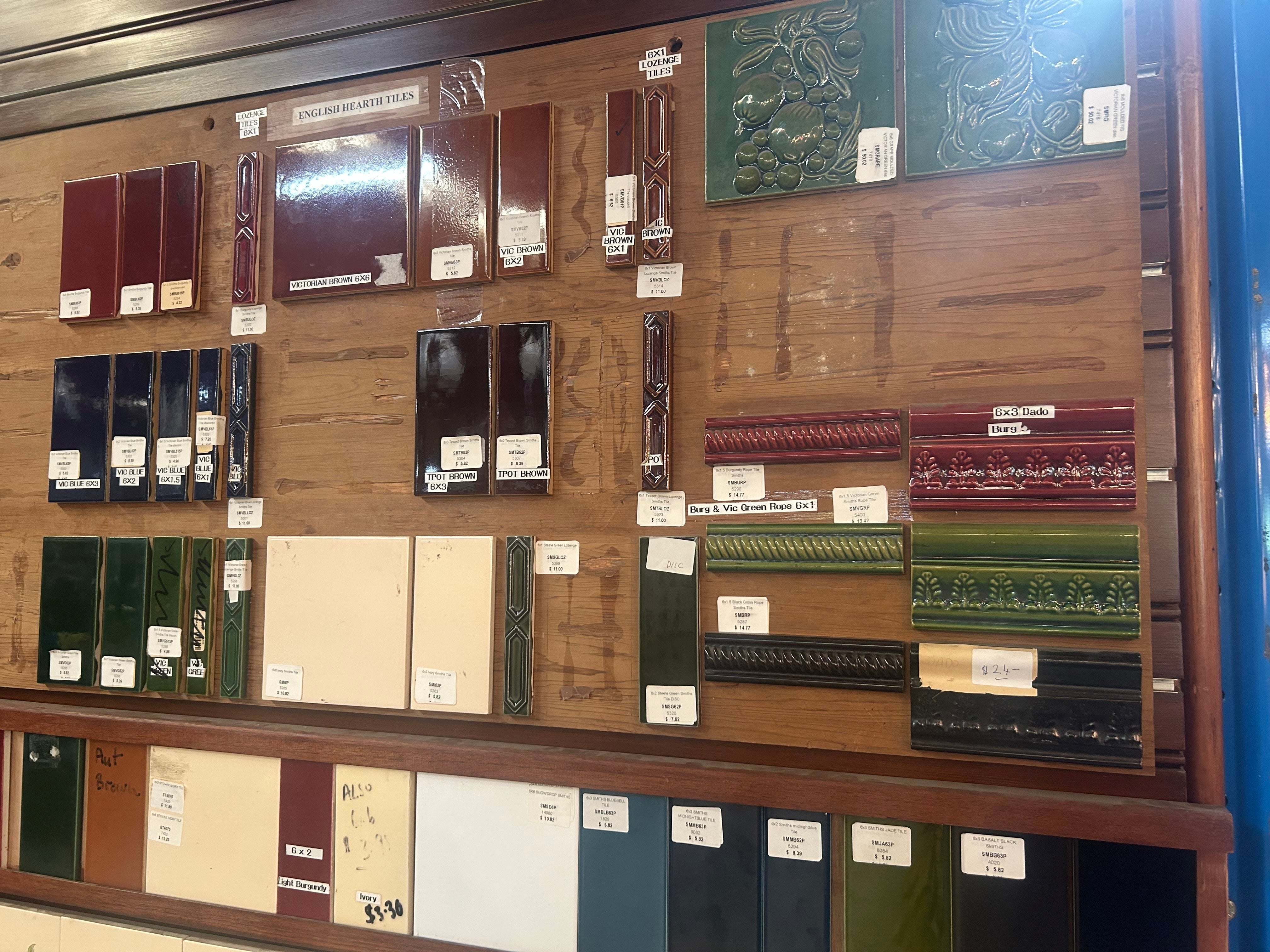 Fireplace Tiles — H&E Smith, Stovax & Porteous Victorian Tiles ...