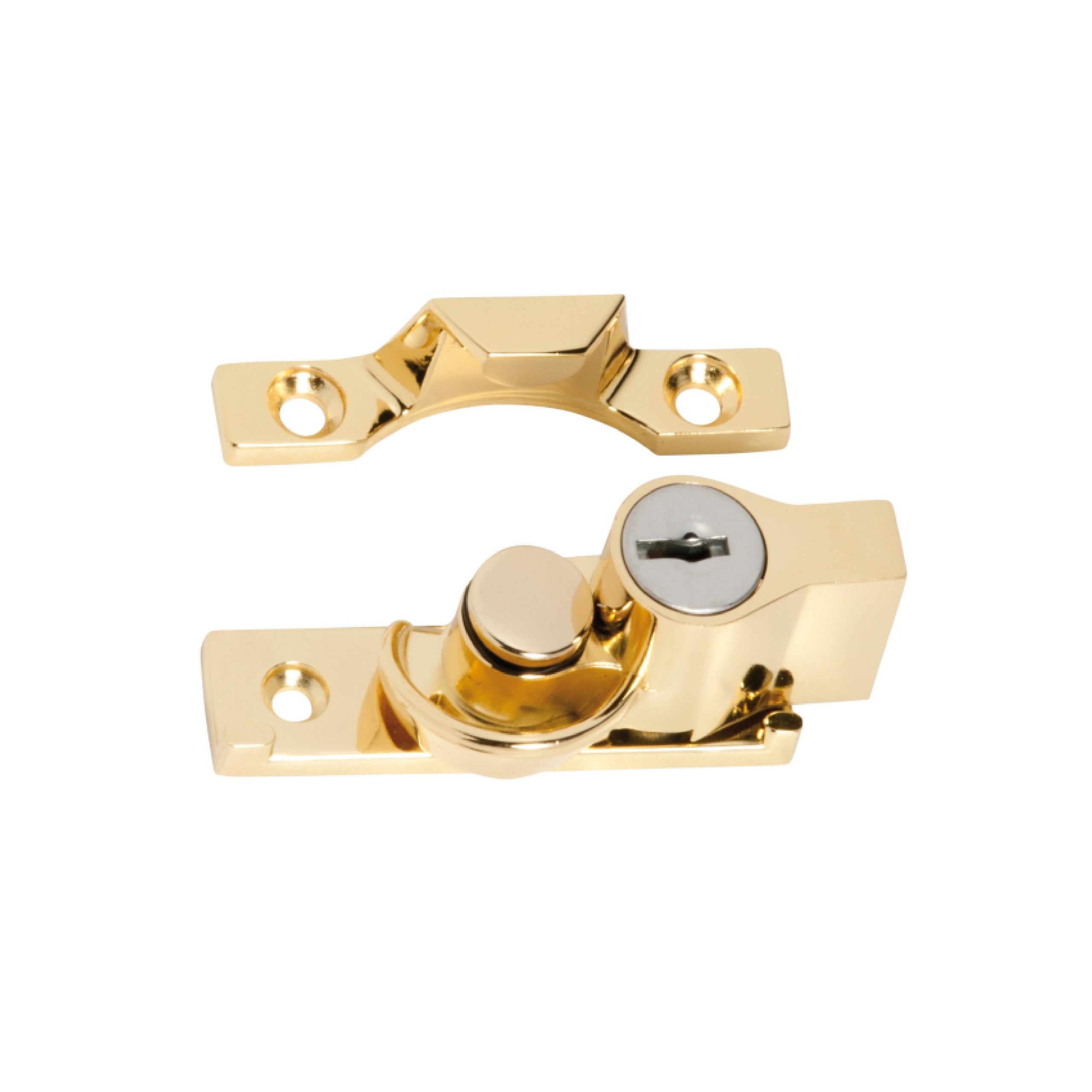 New Key Operated Narrow Locking Sash Fastener - Antique B ...